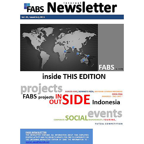 Newsletter vol.01 2011 – Fabs International